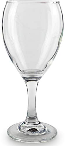 Circleware Vine Wine Glasses Set of 4, All-Purpose Elegant Entertainment Party Beverage Glassware Drinking Cups for Water, Juice, Beer, Liquor, Whiskey and Bar Dining Decor Gifts, 11.5 oz, Clear
