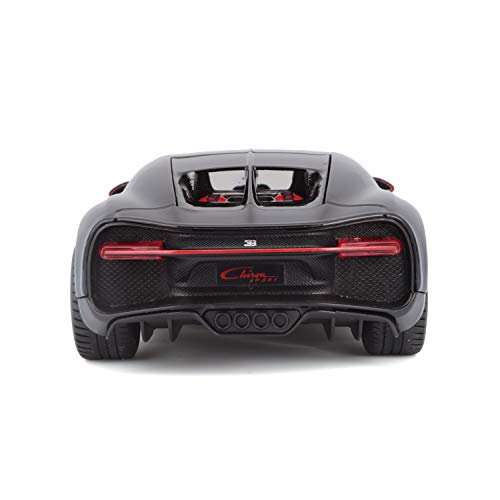 Maisto Bugatti Chiron Sport 16" Red and Black Special Edition 1/24 Diecast Model Car