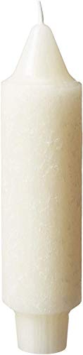 Root Candles 59517 Unscented Timberline Collenette 5-Inch Dinner Candles, 8-Count, Ivory
