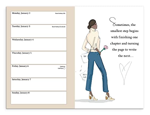 Blue Mountain Arts 2023 Weekly & Monthly Planner “This Is Your Year to Bloom” 8 x 6 in. Spiral-Bound Date Book for Her by Heather Stillufsen with Inspirational and Motivational Messages—from