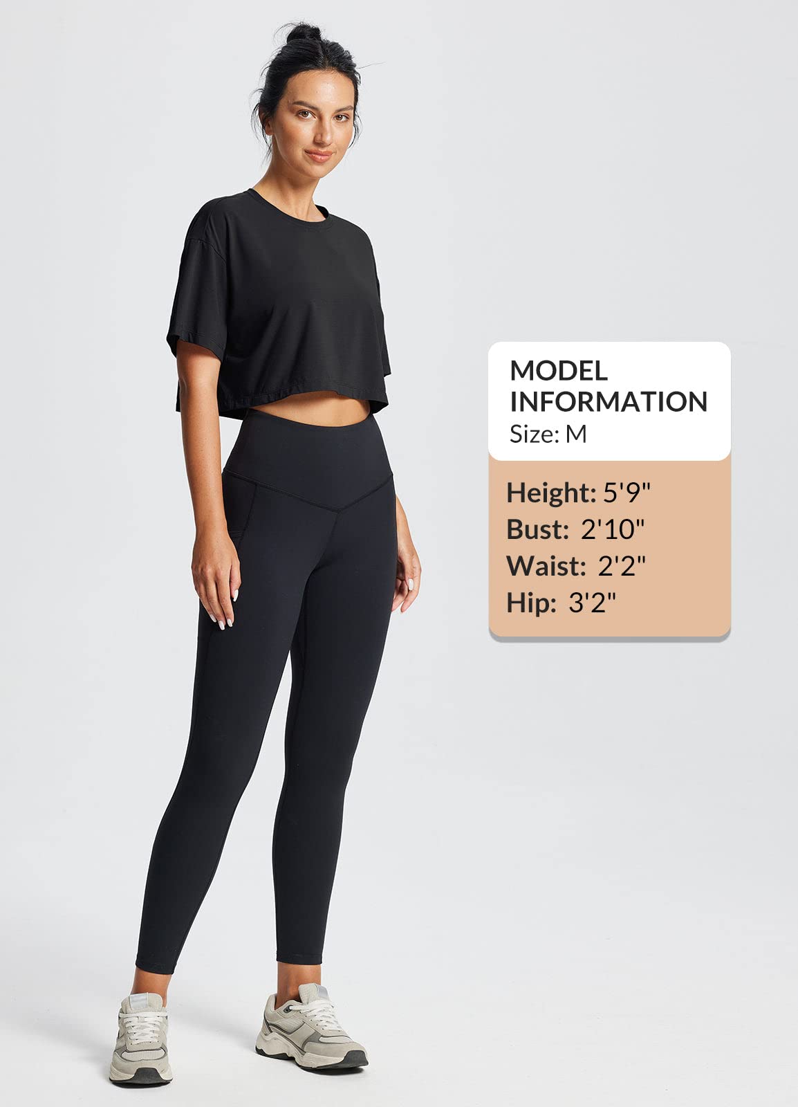 BALEAF Women's 𝐏𝐢𝐦𝐚 𝐂𝐨𝐭𝐭𝐨𝐧 Workout Crop Tops [Loose Fit] [Cute Crewneck] Short Sleeve Gym Athletic Casual T-Shirts Black L
