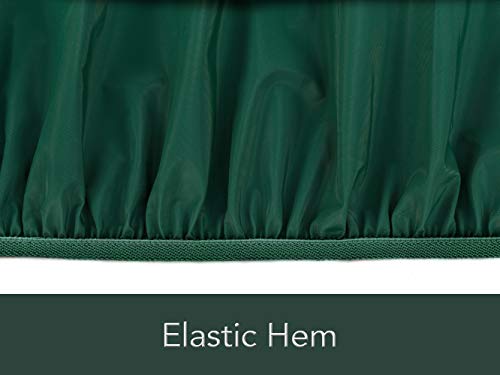 Covermates Round Firepit Top Cover - Light Weight Material, Weather Resistant, Elastic Hem, Fire Pit Covers-Green