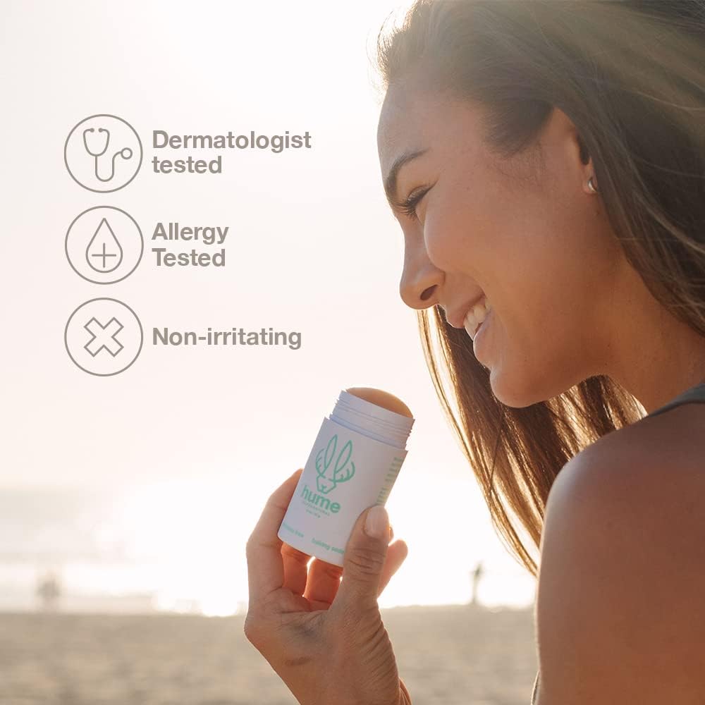 Hume Supernatural Roll On Aluminum Free Deodorant for Women & Men - Safe for Sensitive Skin - Probiotic and Plant-Based - Long-Lasting Moisture Absorbing - Clean and Effective - Desert Bloom - 2-Pack