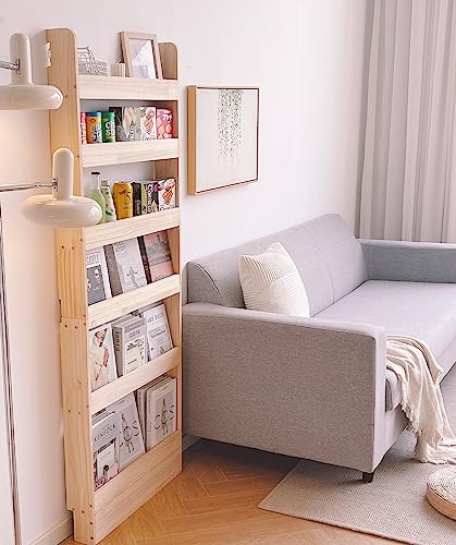 Heehee Solid Wood Bookshelf Bookcase Book Shelf Organizer for Books, Toy Storage Bookshelf Rack Wall for Kids and Adults (Width 23.6in (60CM))