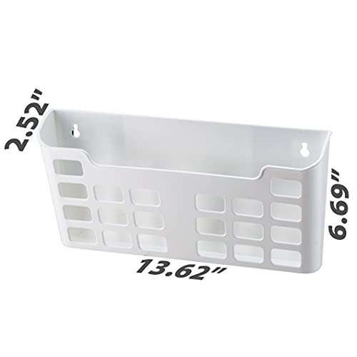 Officemate MagnetPlus Magnetic Letter Size File Pocket, Plastic, White (92543)