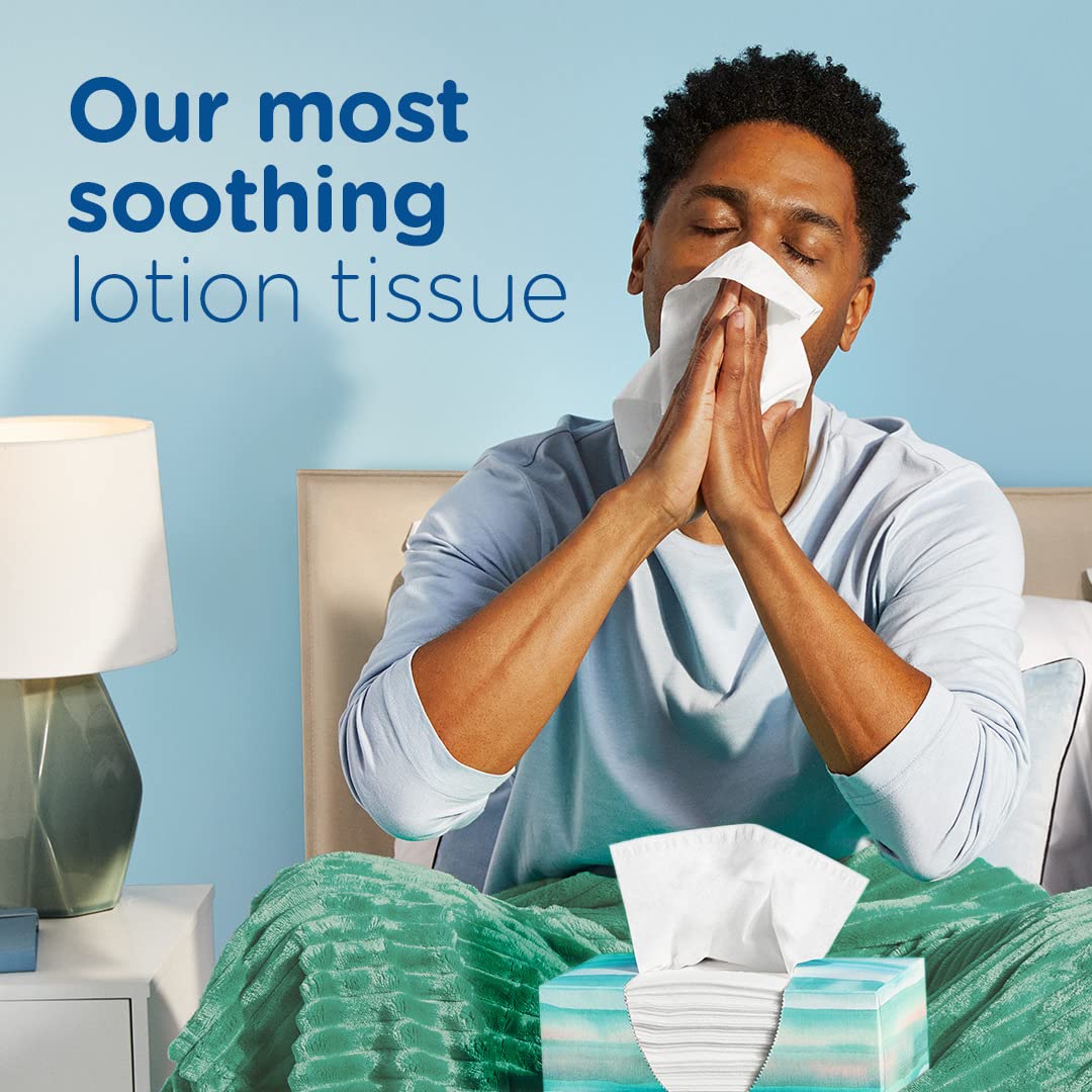 Puffs Plus Lotion Facial Tissue, 1 Cube Box, 56 Tissues Per Box