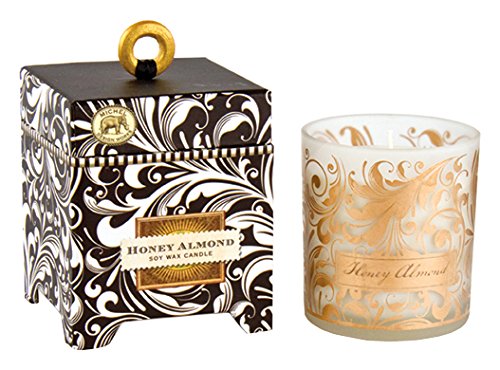 Michel Design Works Gift Boxed Soy Wax Candle, 6.5-Ounce, Honey Almond