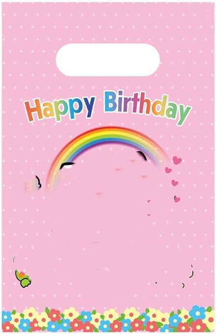 DXRZYS 30 PCS Birthday Party Bag Packs Birthday Party Supplies for Kids Theme Candy Bag Treat Bags Cookie bag… (pink1)