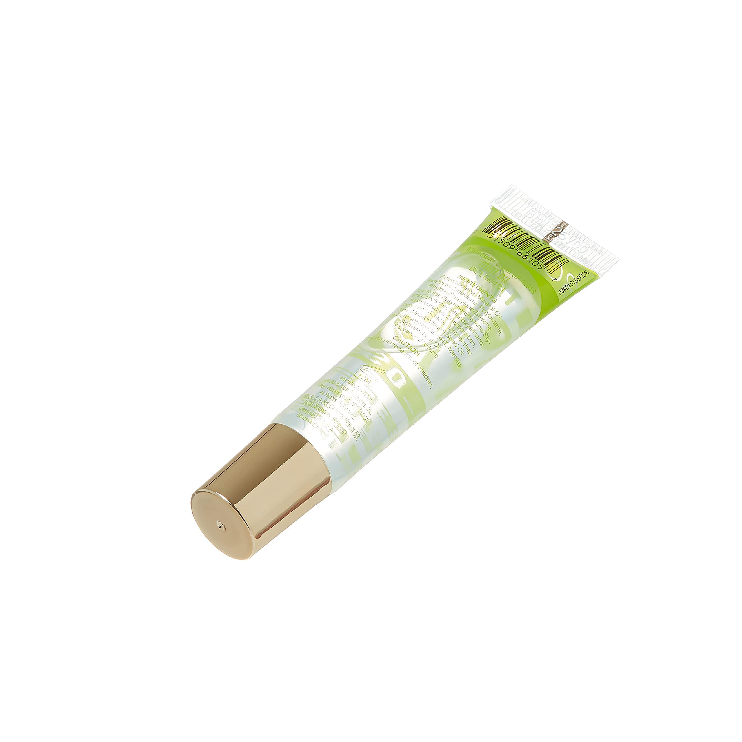 Broadway Vita-Lip Clear Lip Gloss 0.47oz/14ml (BCLG0101- Mint Oil),Pack of 3