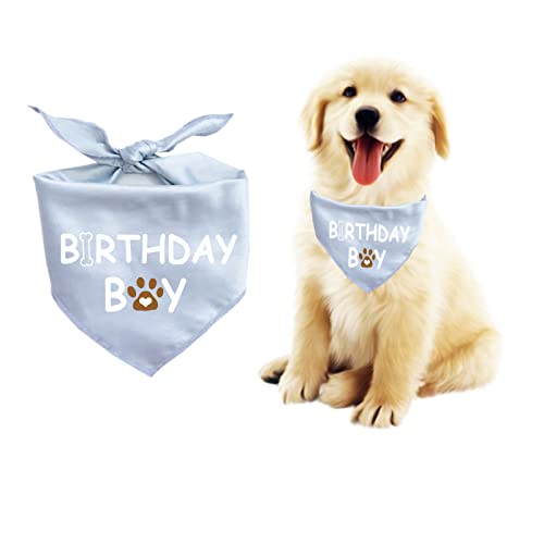 Dog Birthday Bandana Dog Birthday Boy Girl Dog Birthday Supplies for Small Medium Large Pet(Small)