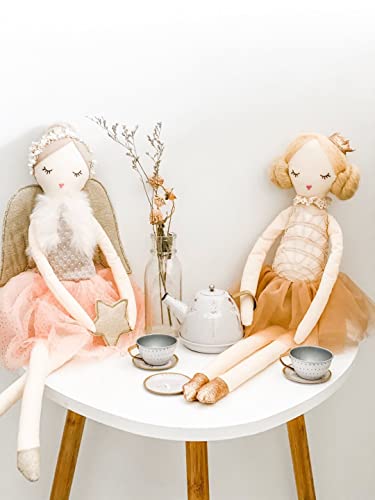 MON AMI Designer Angel Stuffed Doll with Wings 20” Soft Elegant Plush Doll for Little Girls, Use as Toy or Room Decor