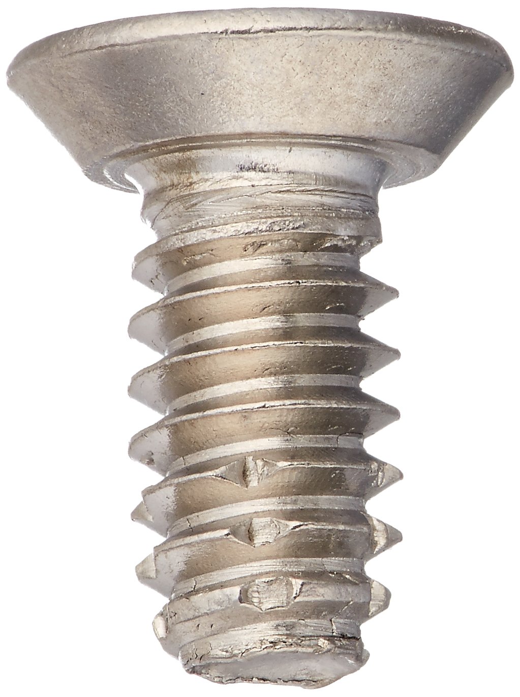 Small Parts 1007FPU188 18-8 Stainless Steel Thread Cutting Screw, Plain Finish, 82 Degree Flat Undercut Head, Phillips Drive, Type F, #10-24 Thread Size, 7/16" Length (Pack of 50)