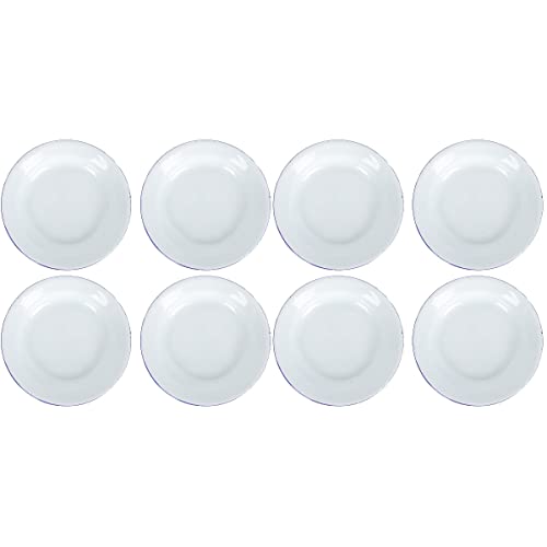 Hemoton 8 Pcs Vintage Enamel Plate Fruit Plate Enamel Fruit Platter Vintage Salad Plate Enamel Washing Platter Vintage Enamel Trays Enamelware Serving Platter ( 14cm/ 5.5inch )