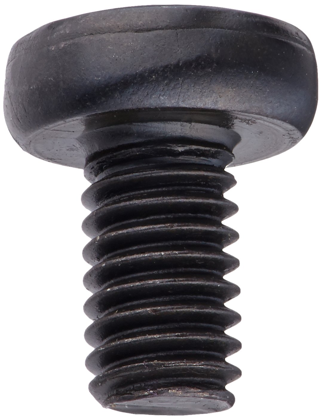 Small Parts M3.56D7985AB Steel Pan Head Machine Screw, Black Oxide Finish, Meets DIN 7985, #1 Phillips Drive, M3.5-0.6 Thread Size, 6 mm Length, Fully Threaded, Import (Pack of 100)