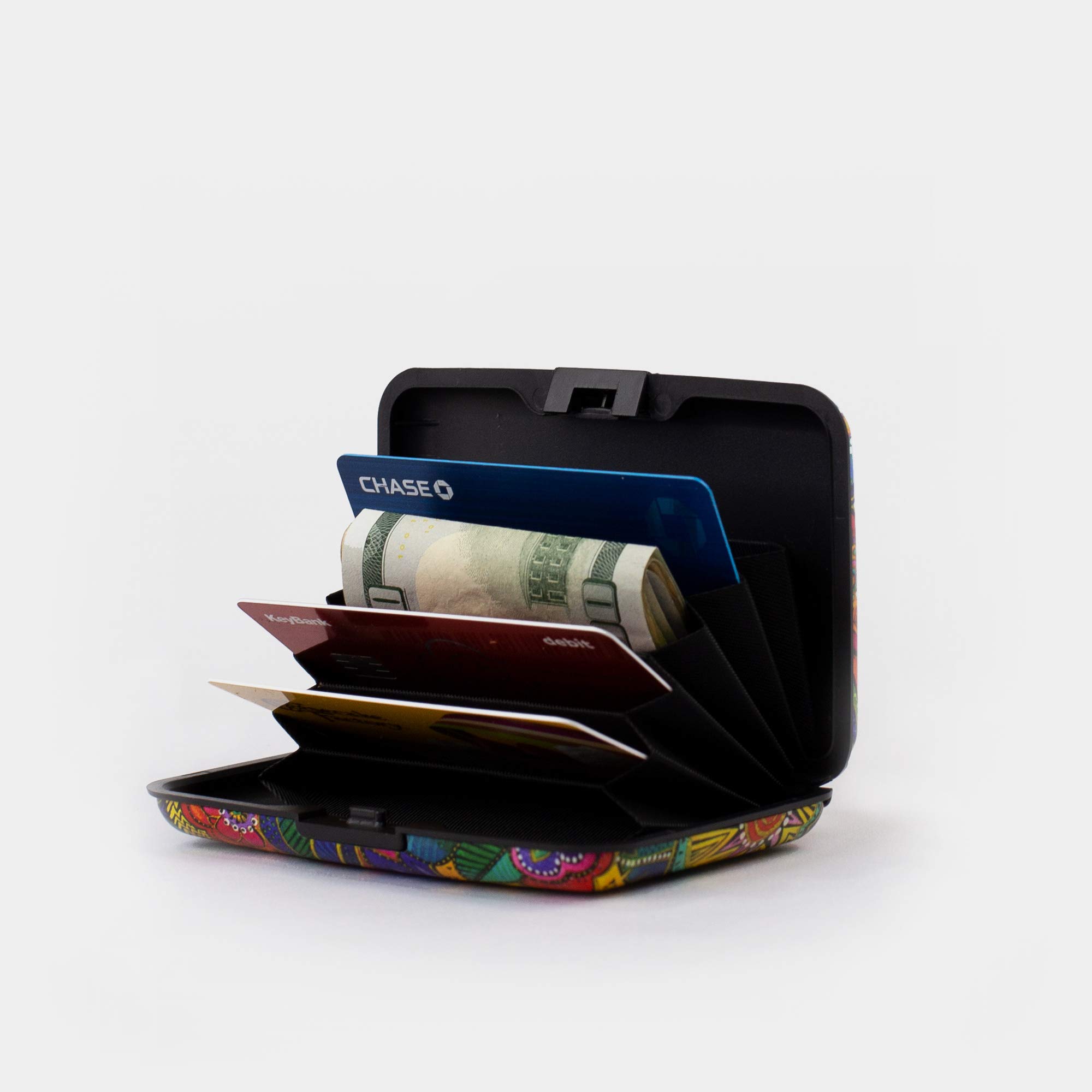 Monarque Thomas Kinkade Armored Wallet RFID Secure Data Theft Protection Credit Card Case (Pools Of Serenity)