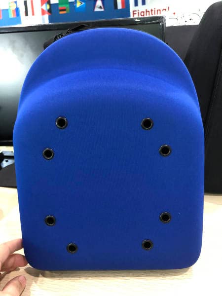 Hat Case for Caps - Cap Storage for Baseball Caps with Carrying Handle & Shoulder Strap β Hard EVA material - This Organizer Holder Protects up to 6 Hats - Ideal for Traveling & At-Home Storage (Blue)