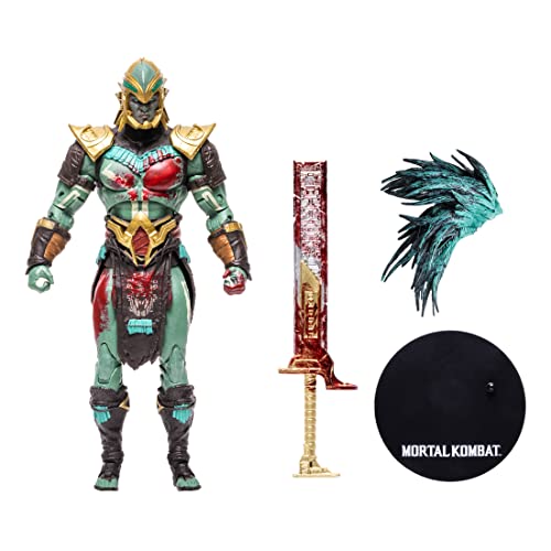 McFarlane Toys Mortal Kombat Kotal Kahn (Bloody) 7" Action Figure with Accessories