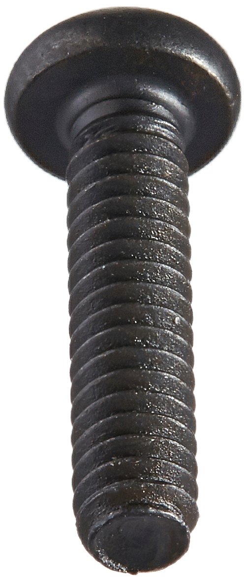 Small Parts Steel Pan Head Machine Screw, Black Oxide Finish, Meets ASME B18.6.3, T10 Star Drive, #4-40 Thread Size, 1/2" Length, Fully Threaded, Imported (Pack of 100)