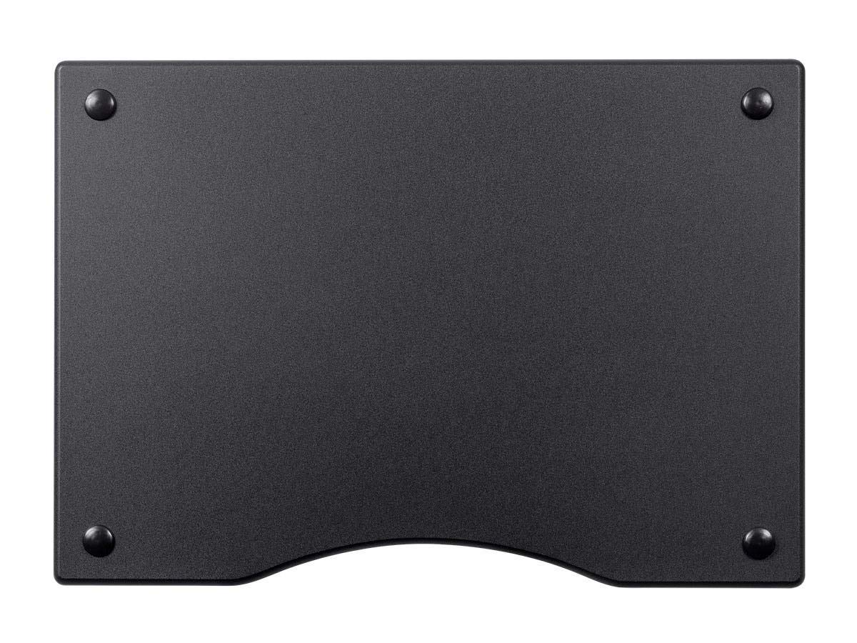 Monolith 4 Tier Shelf Audio Stand - Open Air Storage, Modular Design, Sturdy, Compatible with Bose, Polk, Sony, Yamaha, Pioneer and Others, Black