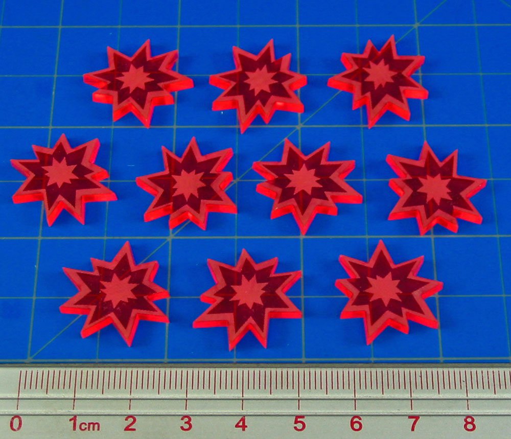 LITKO Critical Hit Blast Tokens, Fluorescent Pink (10)
