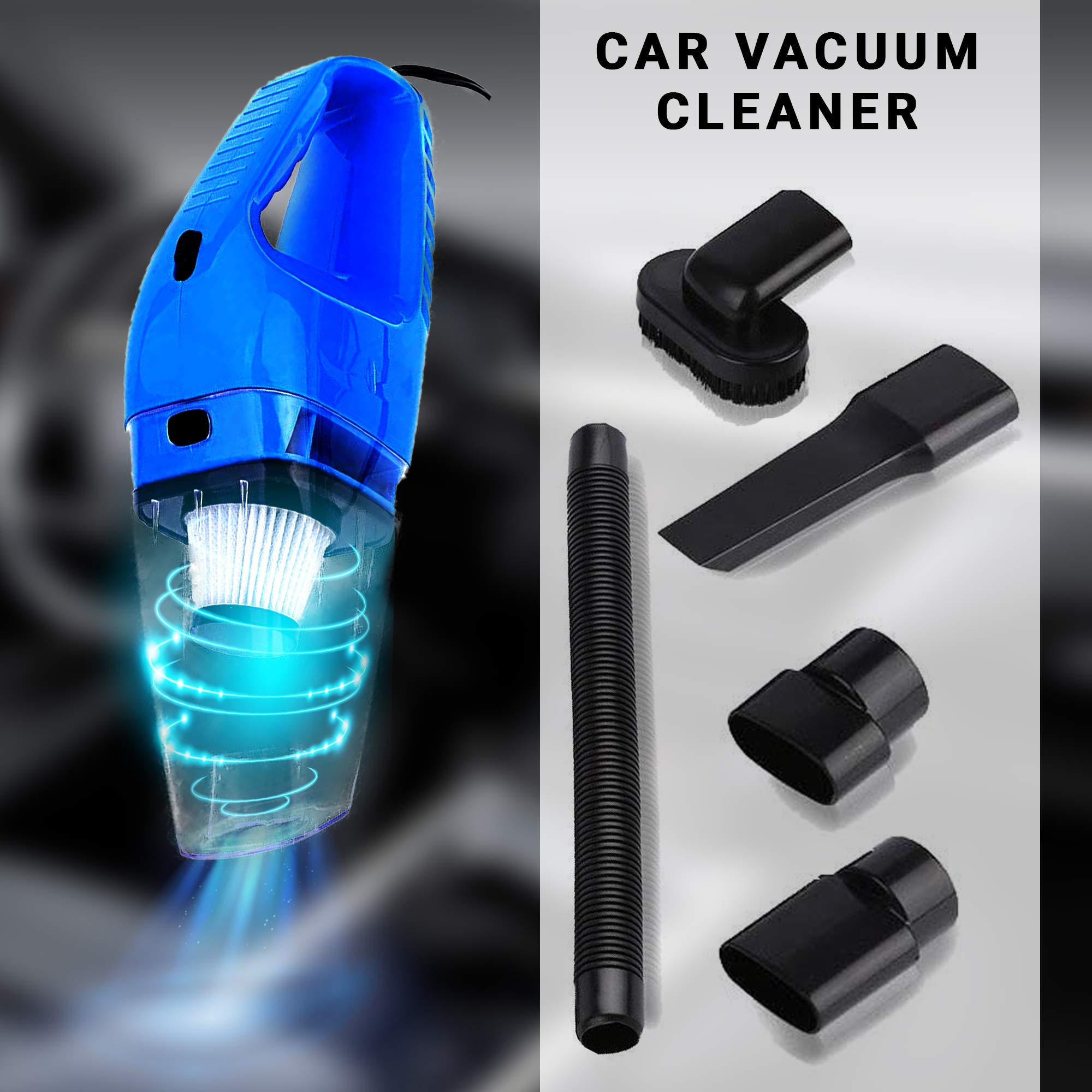 Baseland Cordless Handheld Vacuum, Portable Car Vacuum Cleaner, Upgraded Rechargeable Vacuum for Household and Car Cleaning,with 2 Kinds of USB and Socket Charging Line.