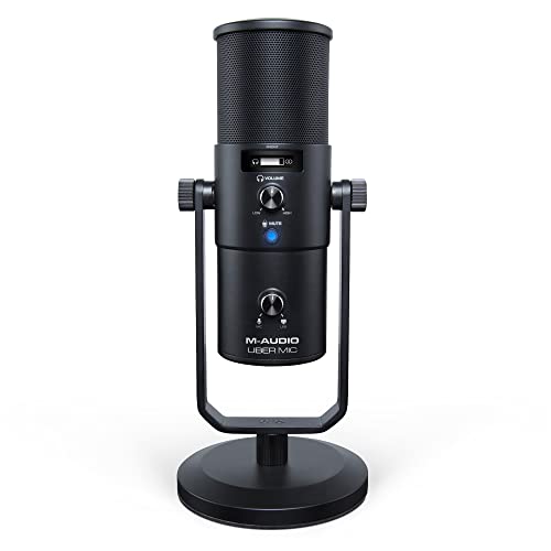 M-Audio Uber Mic | Professional USB Microphone With Switchable Polar Patterns and Integrated Headphone Output