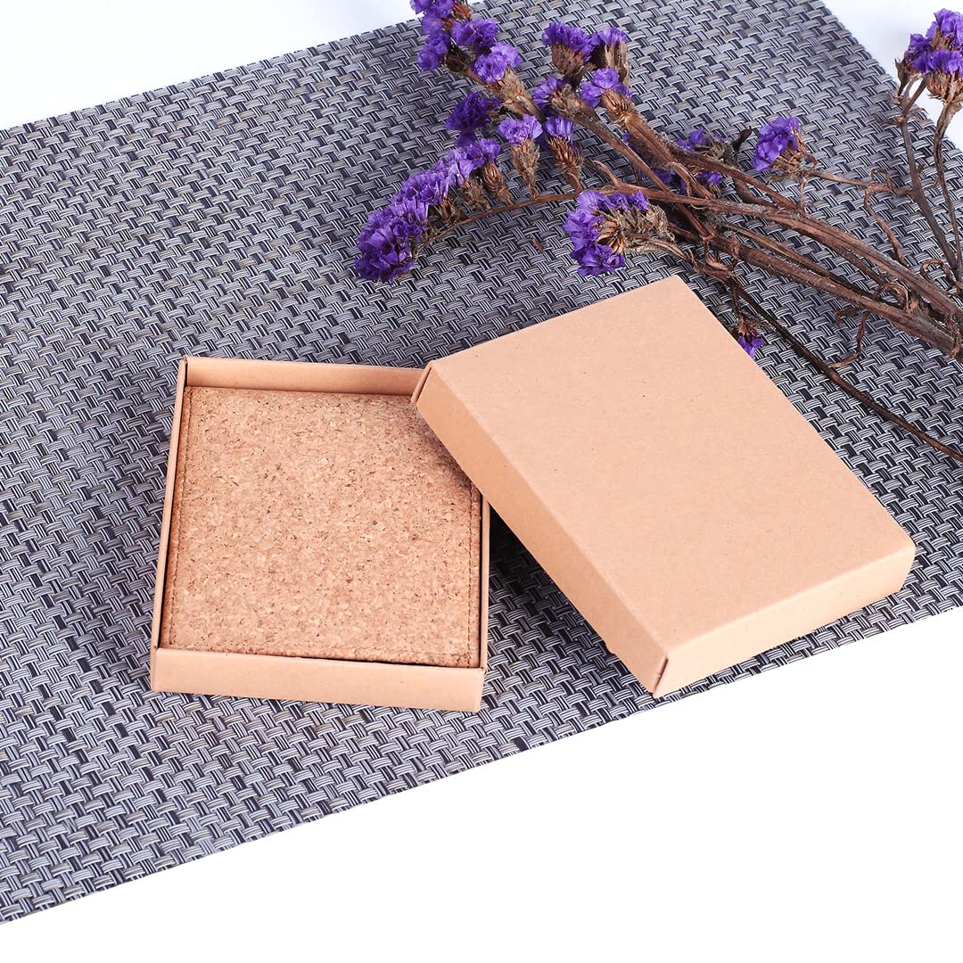 MANISHO Cork Wallet Christmas Gift, Eco-friendly Vegan Bifold Wallet with 2 ID Windows & with 6 Card Slots for Men Women, Non Leather Retro Style Theftproof Billfold
