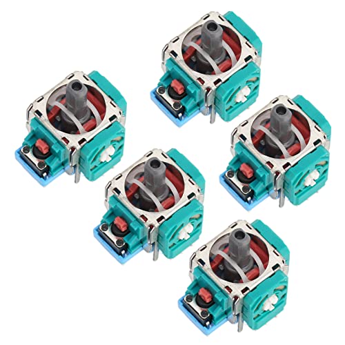 DAUERHAFT 3D Analog Stick Joystick, Easy to Install 3D Joystick Axes Analog Sensor Replacement Module Sensitive 5pcs Professional High Accuracy for Game Controllers