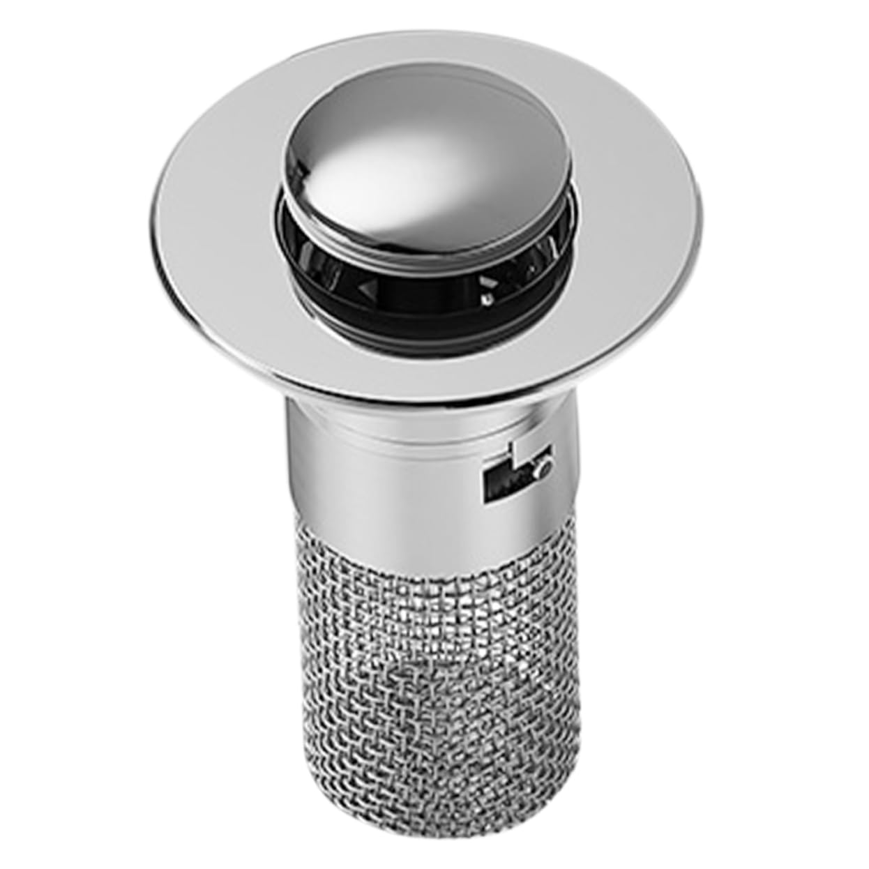 FELTECHELECTR Bathroom Sink Plug Push Type Bounce Core Drain Filter for Bath Basin Stopper Upgraded Sink Strainer for Bathroom and Shower Drain Easy to Install