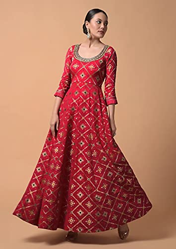 Indian Kurti for Womens Dupatta | Art Silk Woven Kurta Kurtis Tunic For Women Mustard
