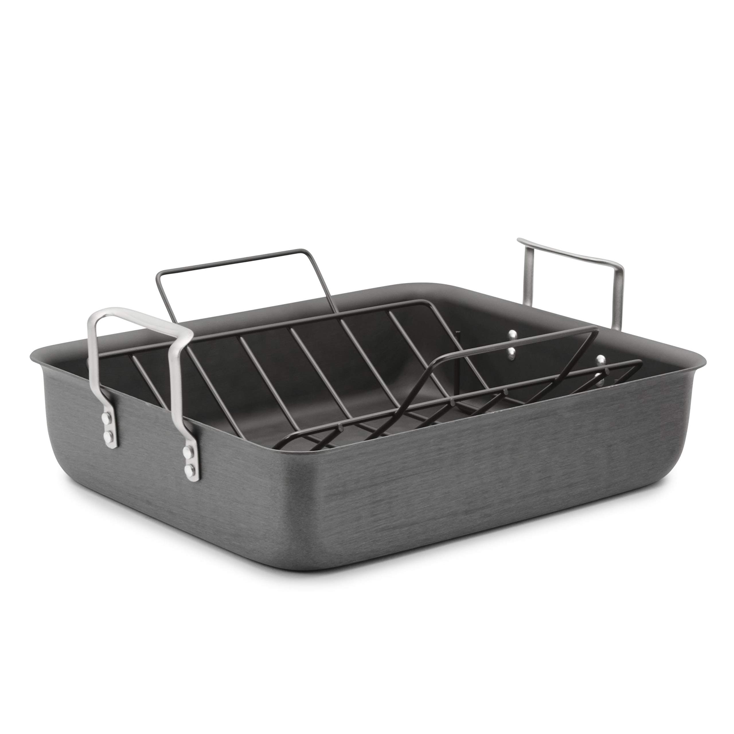 Calphalon Classic Hard-Anodized 16-Inch Roasting Pan with Nonstick Rack