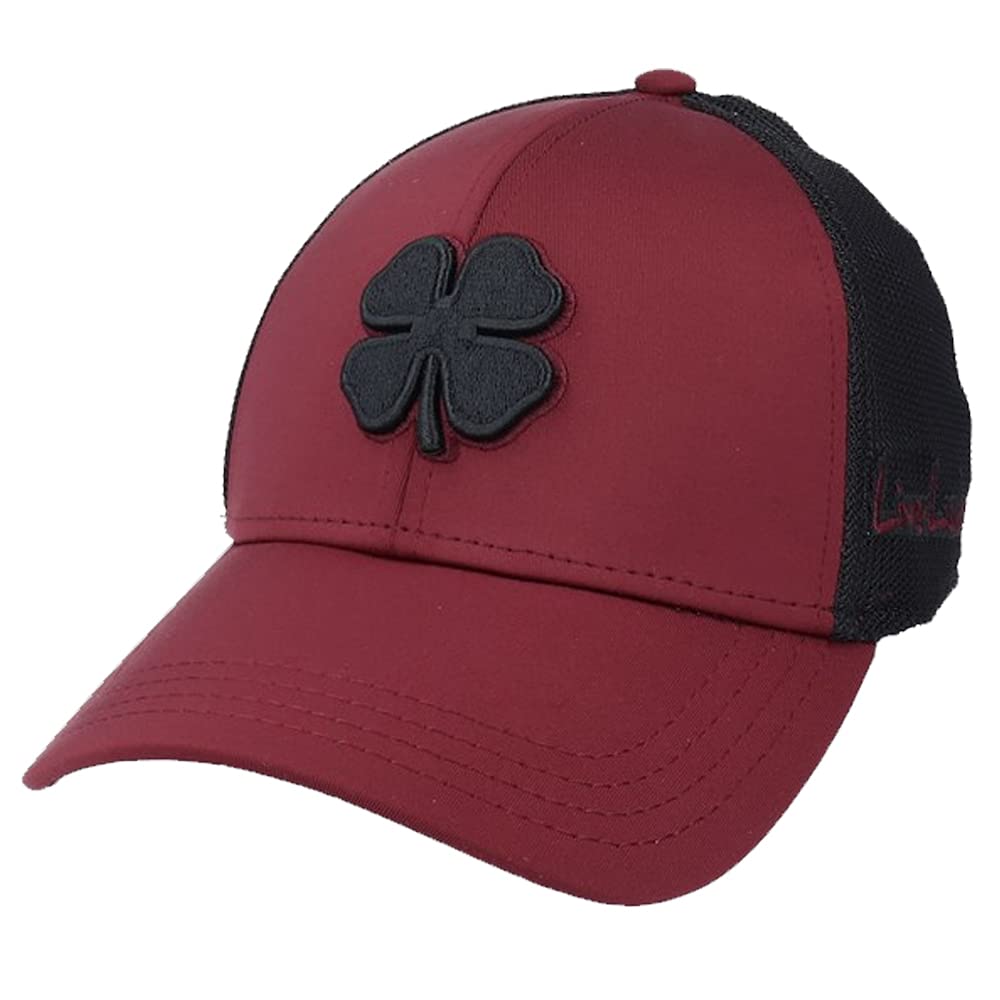 Black Clover Premium Clover 64 Fitted Cloth Back Style 3D Raised Patch 6 Panel Hat S/M