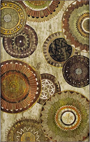 Mohawk Home Inspired India Light Medallion Area Rug (5'x7')