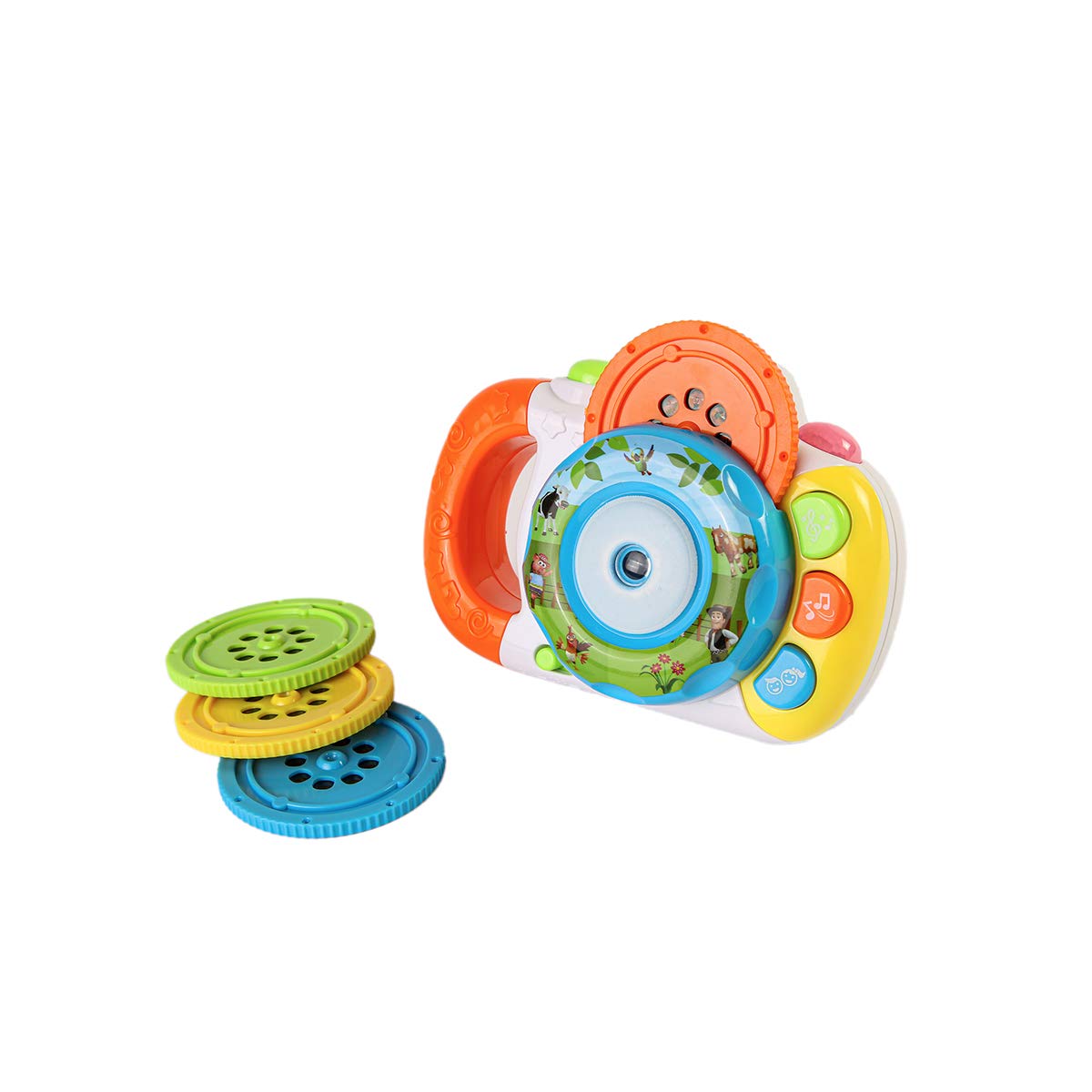 LA GRANJA DE ZENÓN Musical Projector Camera with Sounds | Interactive Musical Instrument | Party Camera for Birthday Gifts