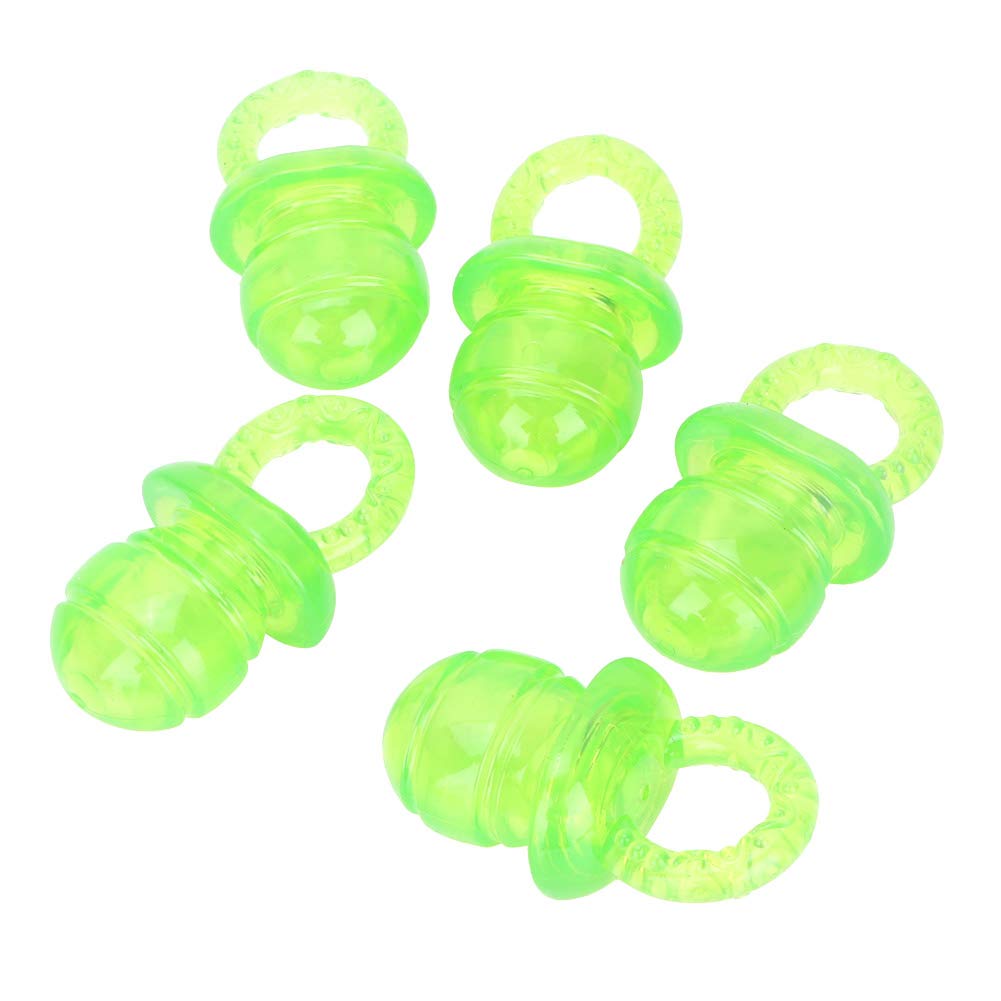 Dog Pacifier for Small Dogs Puppy Dummy Suce Pour en Toy Binky Squeaky Toys Pacifiers Rubber Teething Doy 5 G Xs Chew Toys 5 Pcs/Set Pacifier Sd Pet Dogs Teether T (Green)