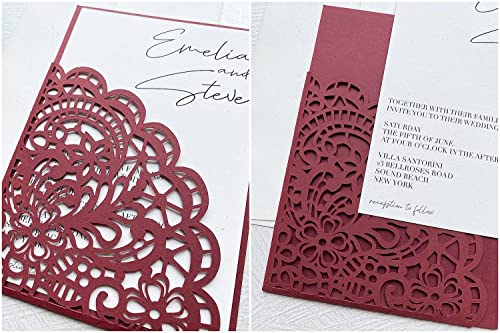 PAVER RED/WINE/BURGUNDY Cardstock Paper - 8.5 x 11 inch 80 lb. Cover - 25 Sheets from Cardstock Warehouse