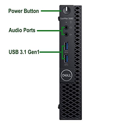 Dell OptiPlex 3060 Tiny Computer Micro Tower PC, Intel Core i5-8500T Processor, 16GB DDR4 Ram, 512GB NVMe SSD, Display Port, HDMI, Wi-Fi, Wireless Keyboard & Mouse, Windows 10 Pro (Renewed)