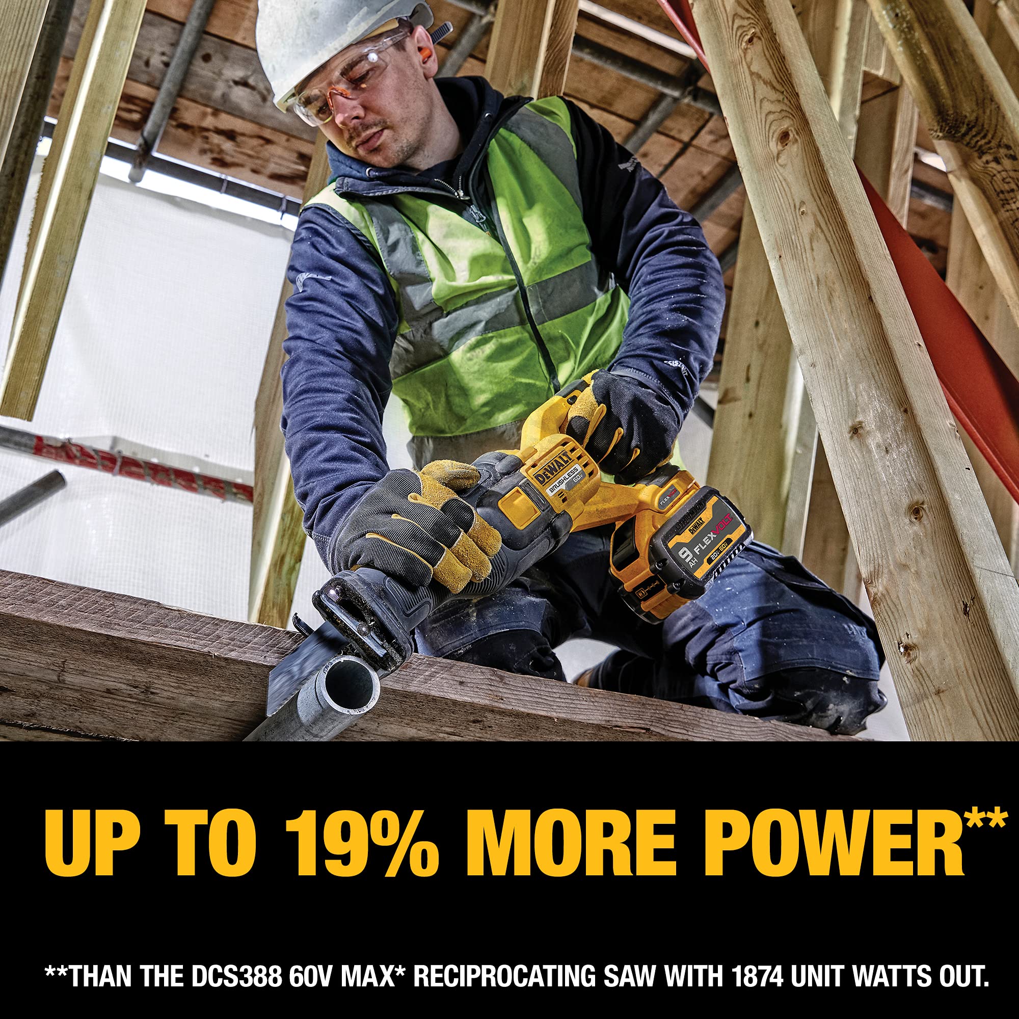 DEWALT FLEXVOLT 60V MAX* Reciprocating Saw, Cordless Kit (DCS389X1)
