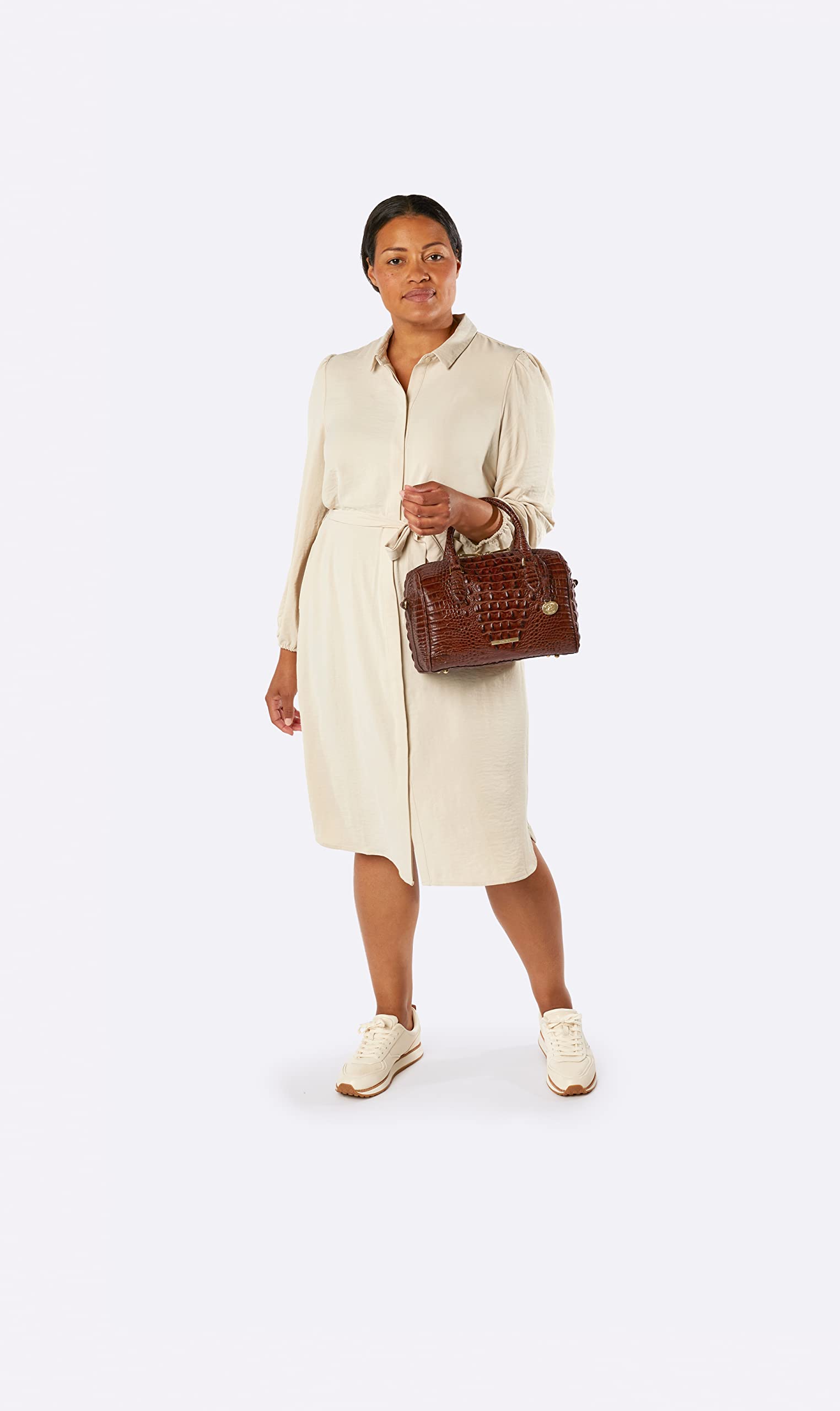 BRAHMIN Black Melbourne Stacy