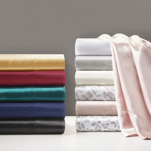 Madison Park Essentials Satin Luxury Wrinkle-Free High-Luster and Silk Standard Teal 2