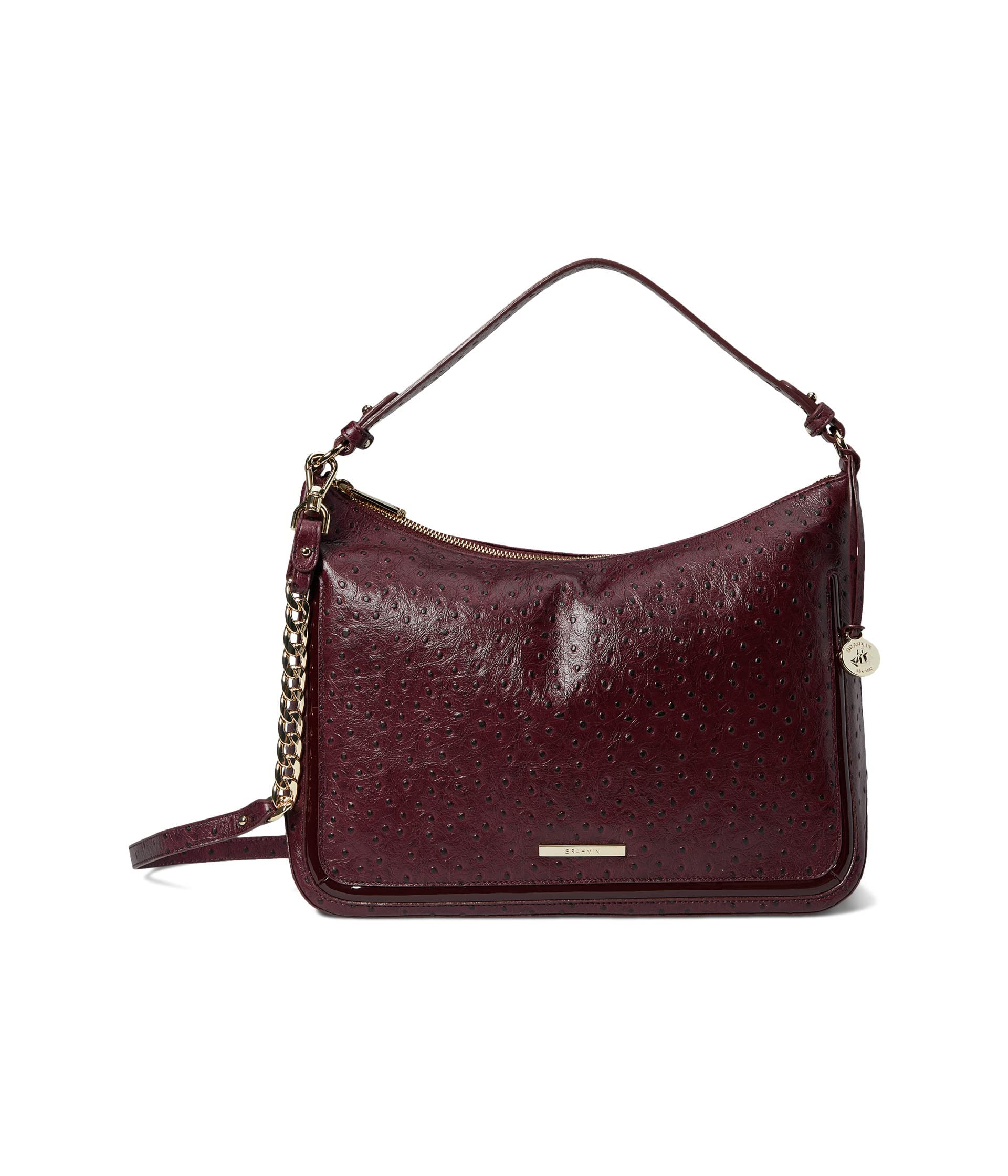 BRAHMIN Everdeen Heather Shoulder Sangria One Size