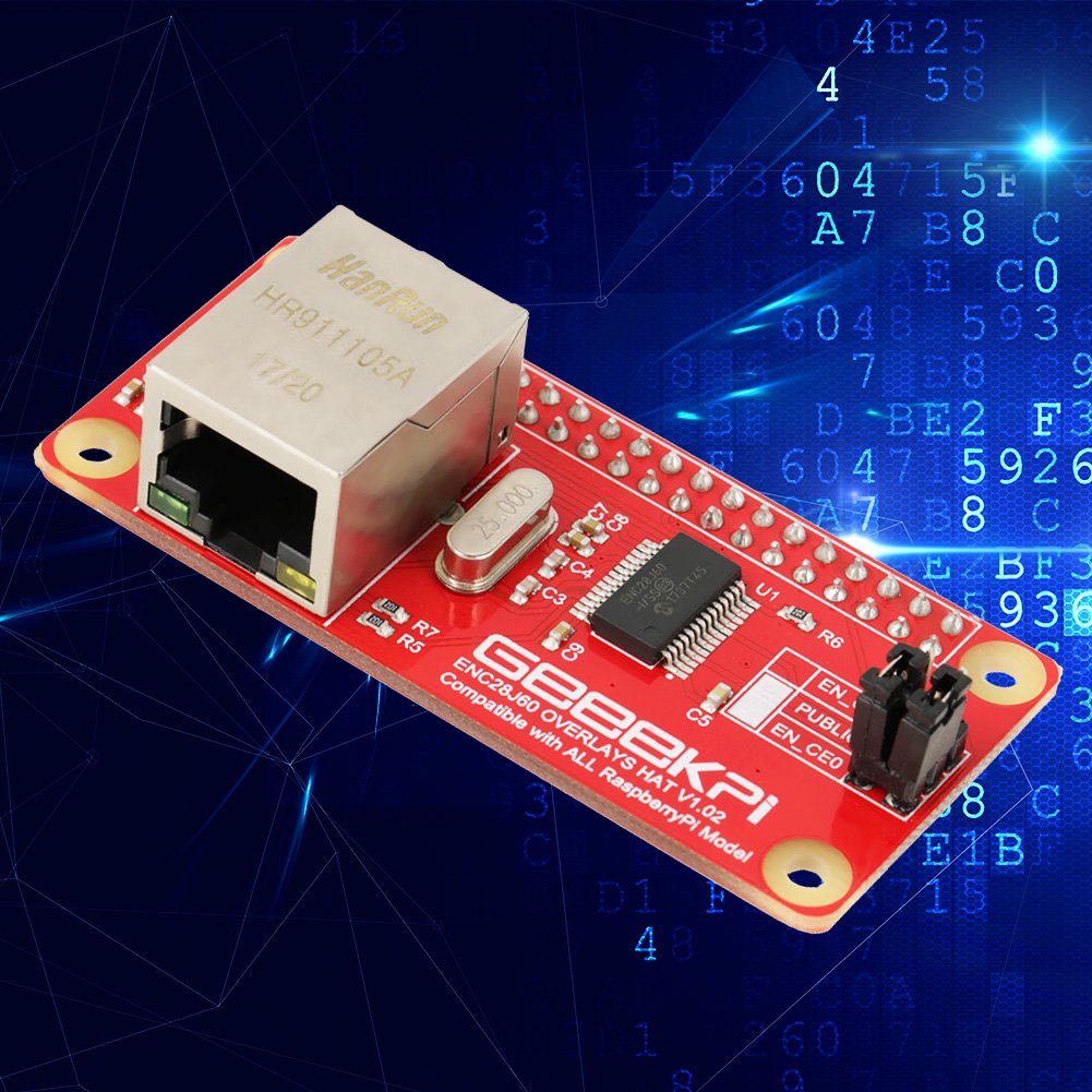 Bewinner ENC28J60 Ethernet LAN Network Adapter Module - Specially Design for Raspberry Pi Zero/W - Easy to Assemble, Easy to Setup - Allows for Raspberry Pi Zero to Access The Network Smoothly