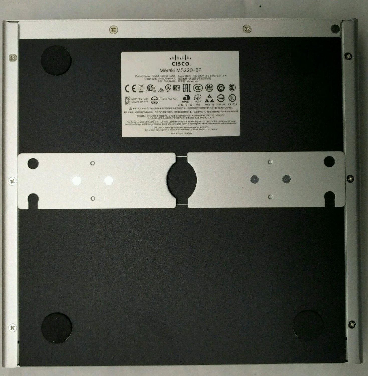 Meraki Cloud Managed MS220 Series 8 Port Gigabit PoE Switch - 8x 1GbE Ports - MS220-8P