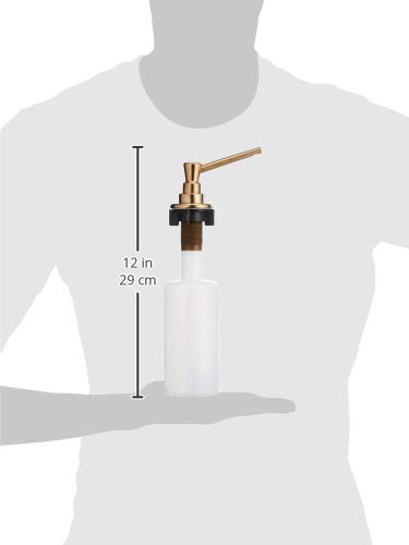 Delta Faucet RP1001CZ Soap/Lotion Dispenser with 13oz bottle with funnel, Champagne Bronze,2-3/4 inches