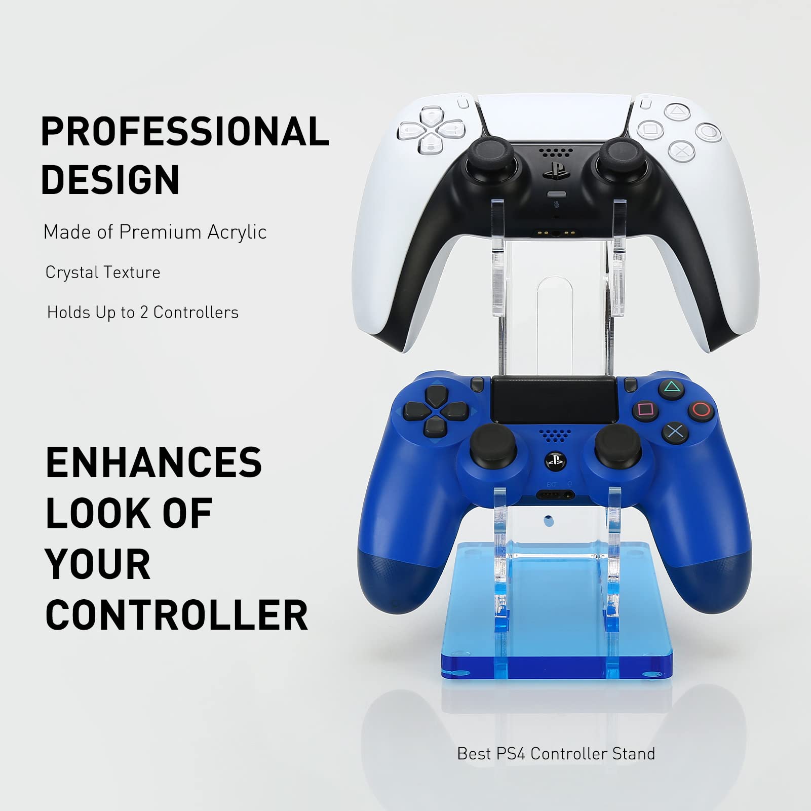 OAPRIRE Universal Dual Controller Holder for PS4 PS5 Xbox One Switch PC, Controller Stand Gaming Accessories