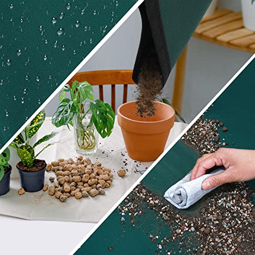 Borrigo Plant Repotting Mat & Mesh Pads for Pots | Oxford Waterproof Potting Mat | Foldable & Reusable Plant Mat | Large 29.5βx29.5β, for Indoor Gardening, Potting Tarp