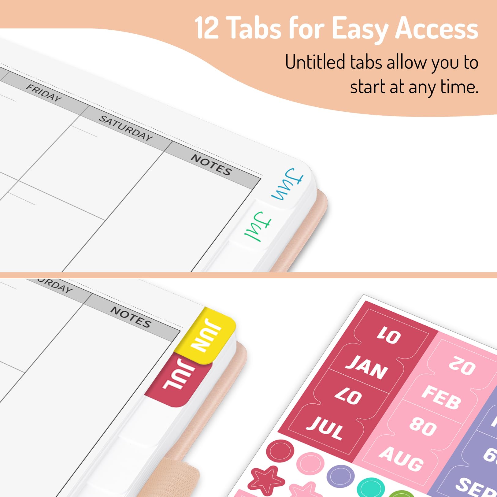 Budget Planner with Untitled Tabs, Forvencer Monthly Budget Book, Undated Expense Tracker Notebook, Premium Finance Organizer, Cute Budgeting Journal to Manage Your Money, Start Anytime, A5, Rose Gold