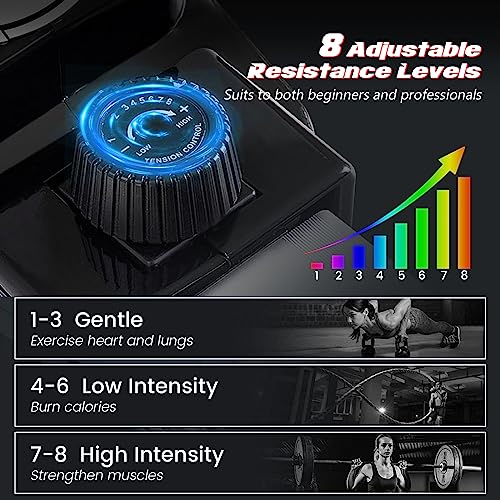 Goplus Folding Rowing Machine,Magnetic Rower with Adjustable Resistance and LCD Display, Exercise Cardio Fitness Equipment for Home Use