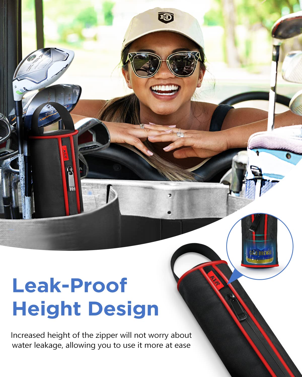 Beer Sleeve for Golf Bag - Upgraded Golf Bag Cooler - Golfing Accessories for Men