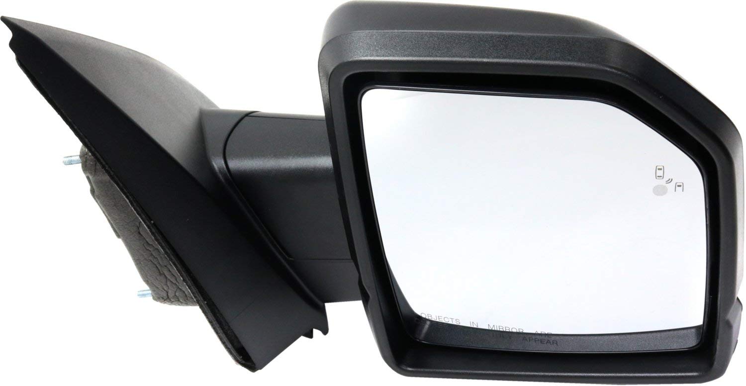 Kool Vue Driver & Passenger Side Power Heated Mirrors for Ford F-150 2015-2019 Power Fold With Signal Light, Blind Spot Monitor; without Memory Textured w/o 360-Degree Cam